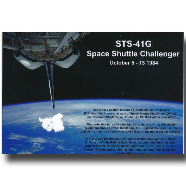 STS-41 G Challenger – flown insulation blanket | The Space Store