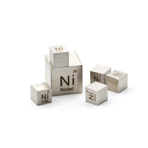Nickel 10mm Metal Cube | The Space Store