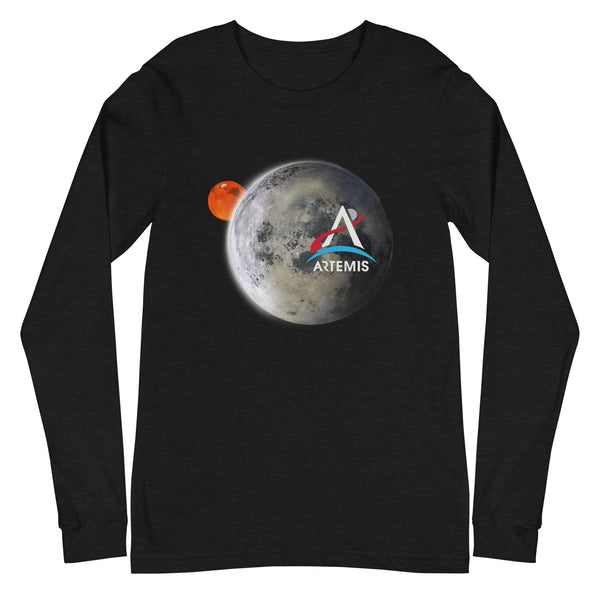 ARTEMIS 1 Adult Unisex Long Sleeve Shirt | The Space Store