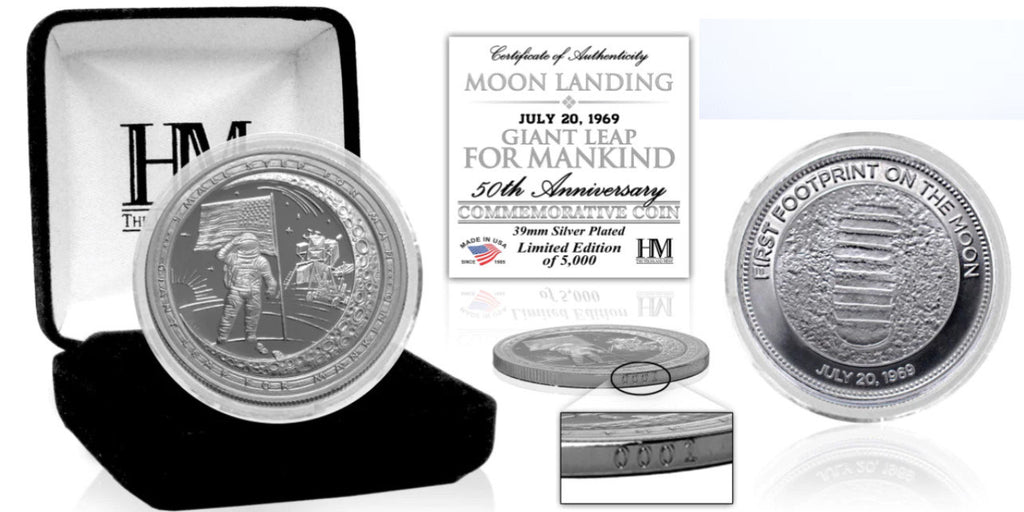 Apollo 11 Moon Landing 'Giant Leap For Mankind' Coin | The Space Store