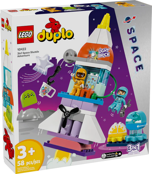 LEGO DUPLO 3-in-1 Space Shuttle Adventure 10422 Set
