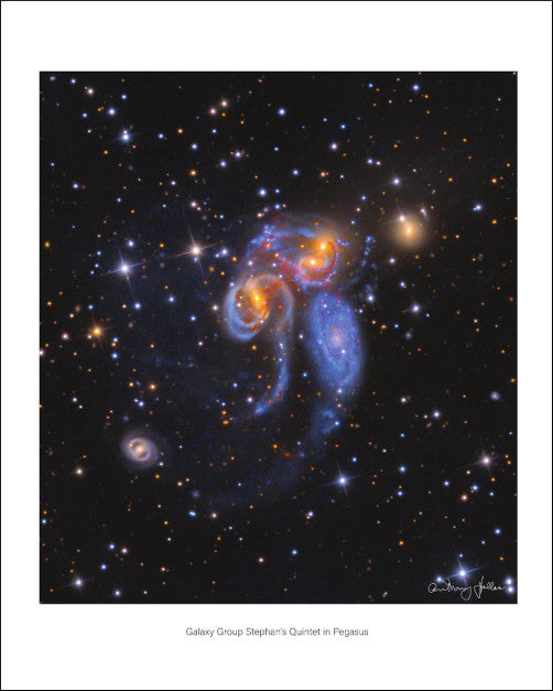 Stephan's Quintet Galaxy Group Photo Print by Tony Hallas | The Space Store