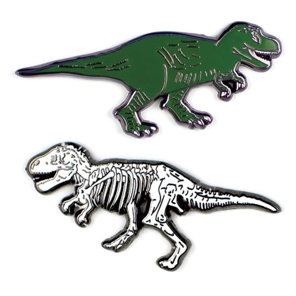 T. Rex and T. Rex Fossil Pins | The Space Store