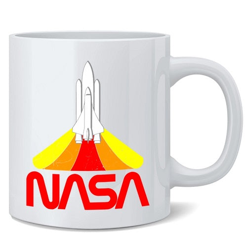 NASA Blast Off Retro Worm Logo Mug | The Space Store