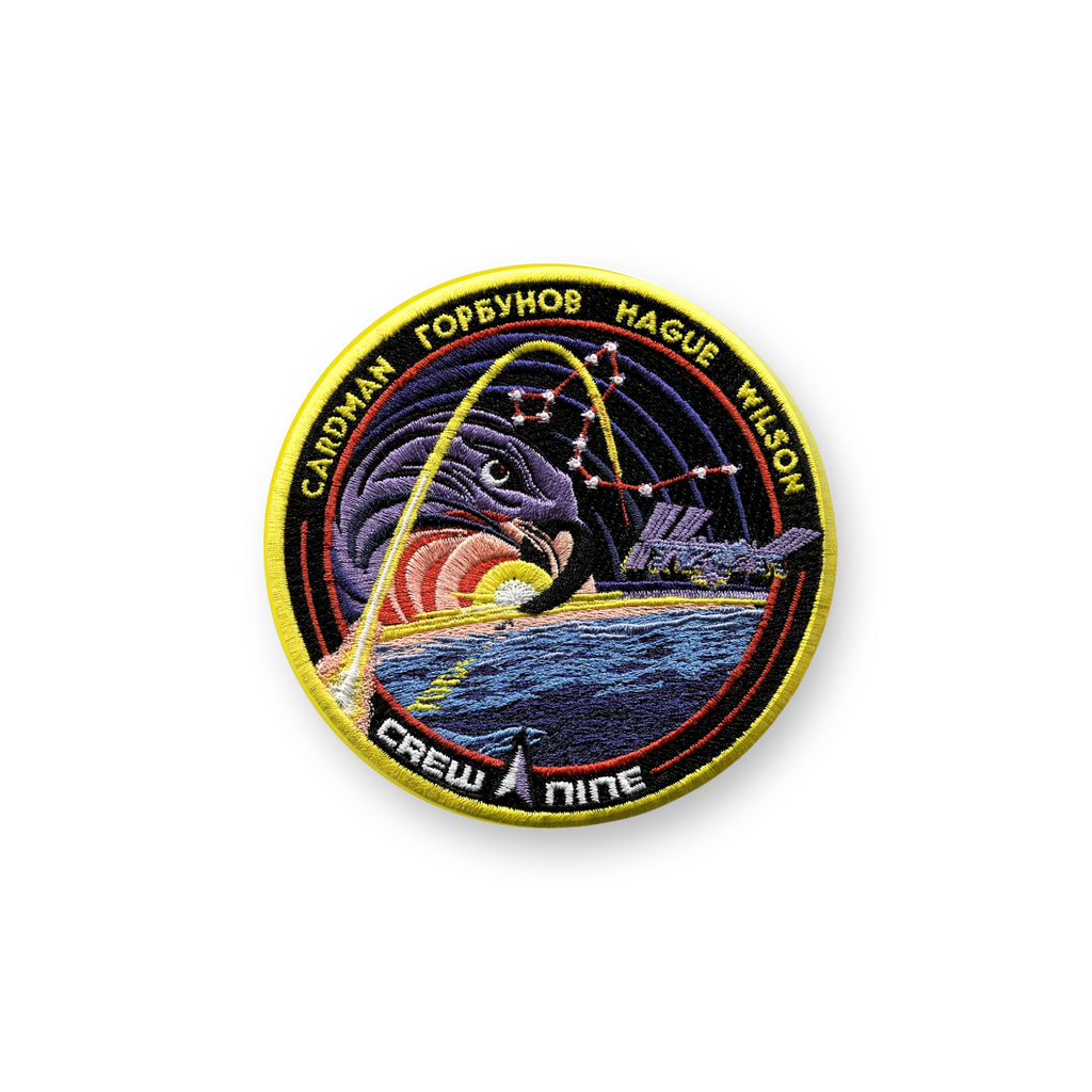 NASA SpaceX Crew 9 Mission Patch with names | The Space Store