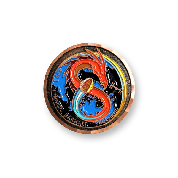 NASA SpaceX Crew 8 Mission Coin with names | The Space Store