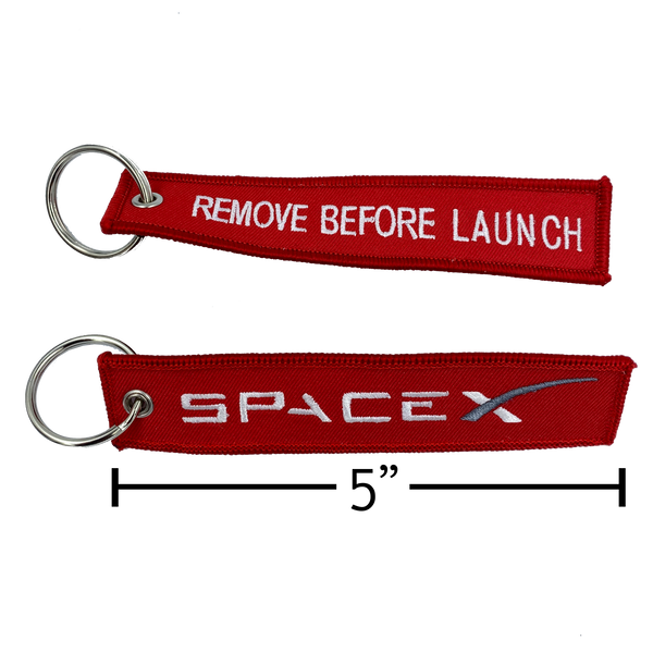 SpaceX REMOVE BEFORE LAUNCH Keychain
