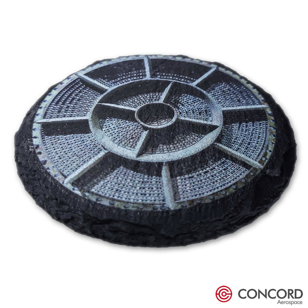 Saturn F1 Engine Injector Plate Slate Coaster | The Space Store