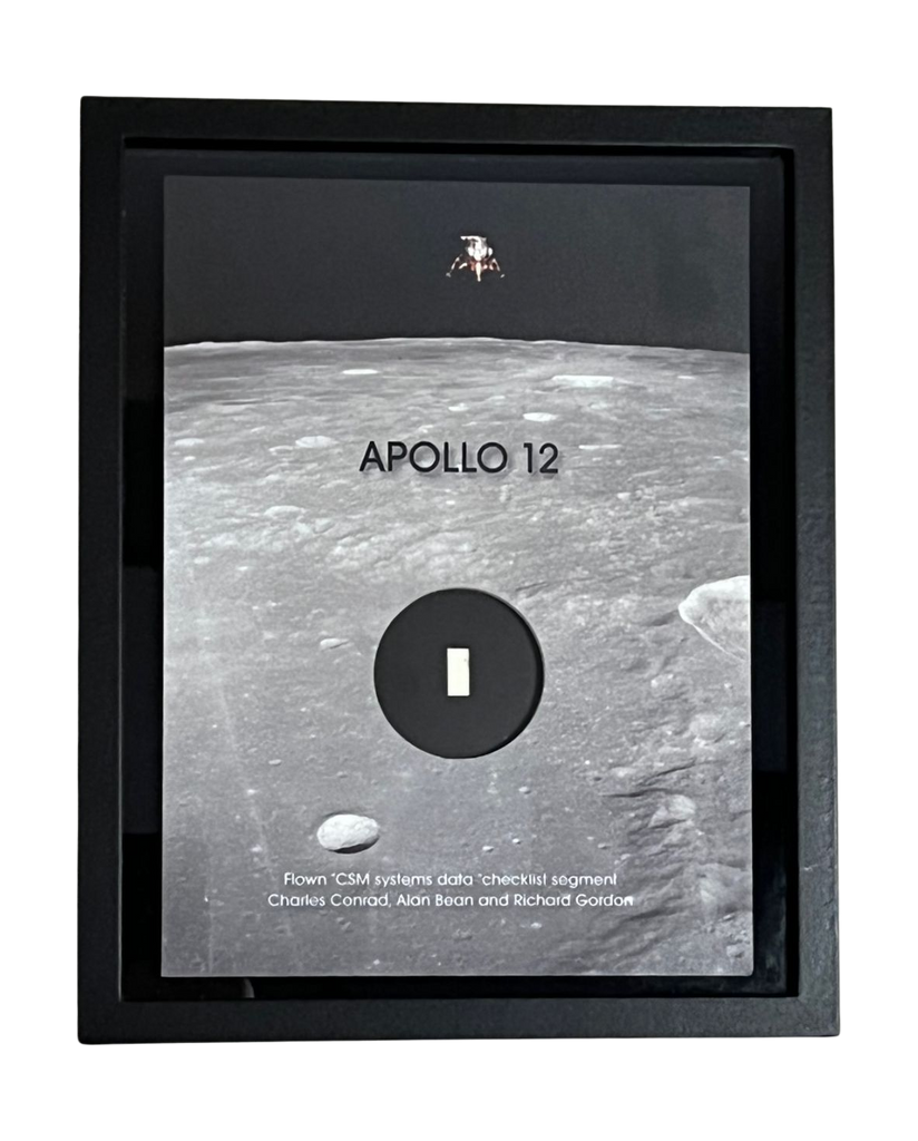 APOLLO 12 FLOWN CHECKLIST SEGMENT | The Space Store