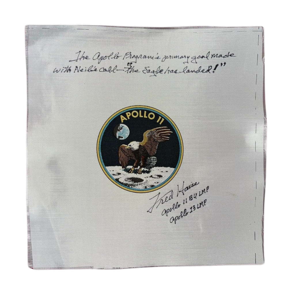 Apollo 11 Beta Cloth Patch Signed By Astronaut Fred Haise | The Space Store