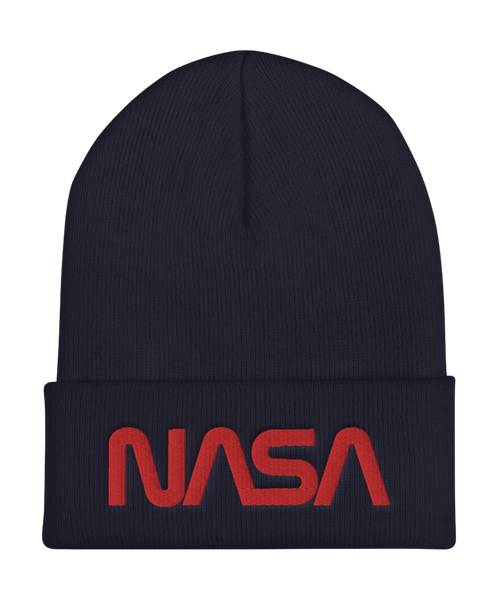 NASA Logo Embroidered Beanie | The Space Store