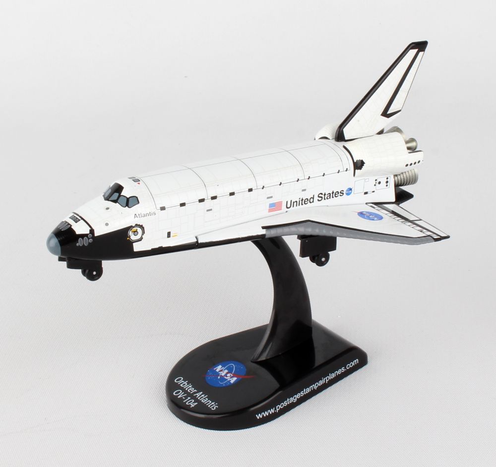 Postage Stamp Space Shuttle Atlantis 1/300 Model | The Space Store