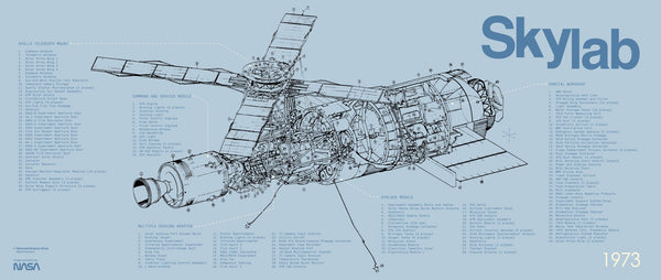 Skylab Schematic Chart | The Space Store