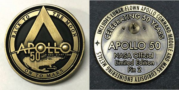 APOLLO 50 YEARS LAPEL PIN | The Space Store