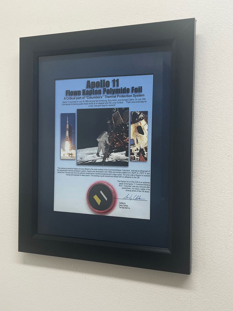 Apollo 11 Flown Kapton Insulation Presentation | The Space Store