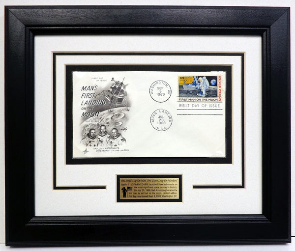 APOLLO 11 FIRST MAN - FIRST DAY COVER - FRAME PRESENTATION | The Space ...
