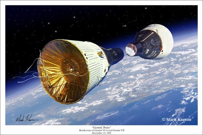 Gemini VI-A and Gemini VII - Giclee Print 11 x 14 or 16 x 24 | The ...