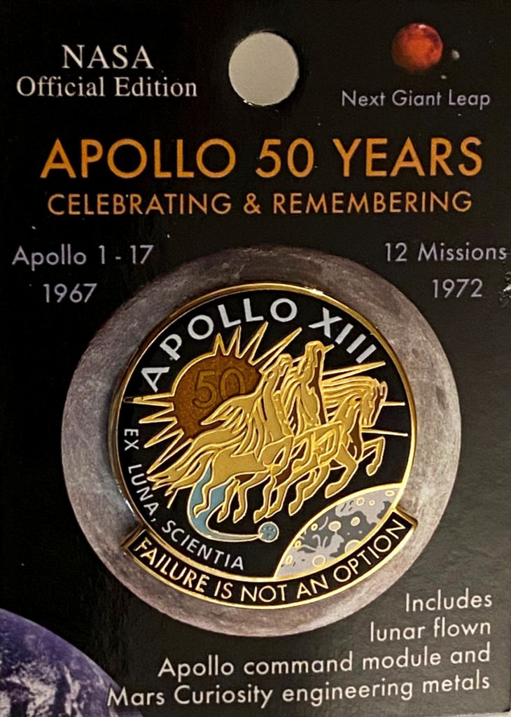 Apollo 13 50th Anniversary Limited Edition Lapel Pin | The Space Store