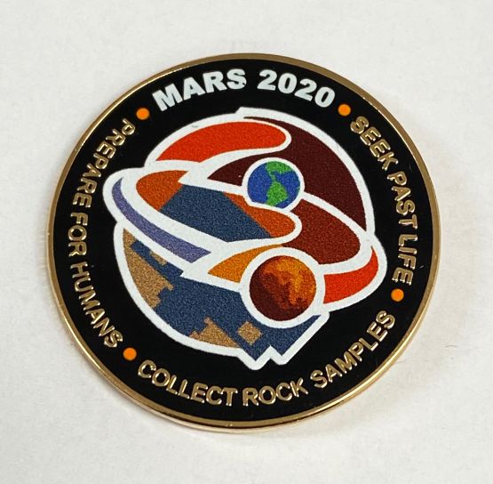 NASA JPL - MARS 2020 Perseverance Rover Lapel Pin | The Space Store