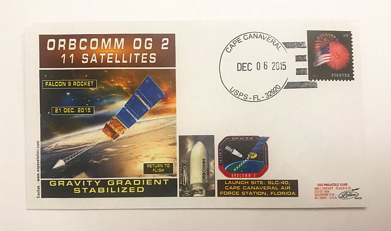 SPACEX ORBCOMM OG 2 LAUNCH COVER | The Space Store