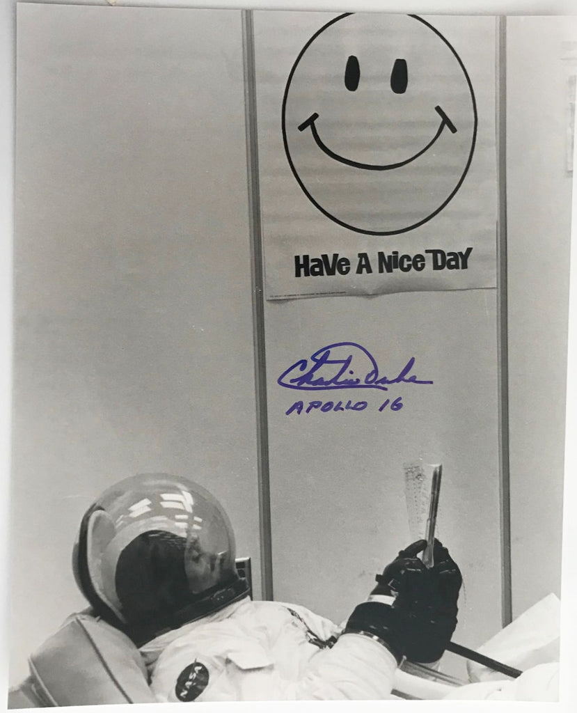Charlie Duke Apollo 16 Autographed Photo | The Space Store