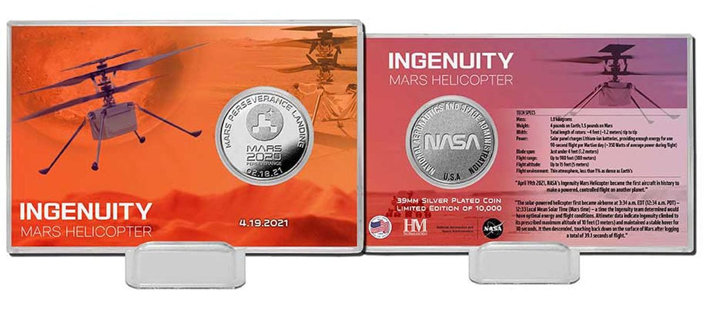 Mars Ingenuity Helicopter Silver Coin Card | The Space Store