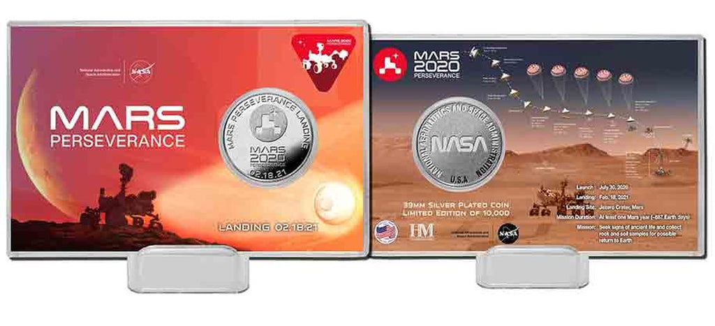 NASA’s Mars Perseverance Rover Landing Coin Presentation | The Space Store