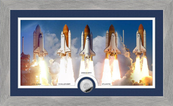 5 Space Shuttle Frame & Coin Set | The Space Store