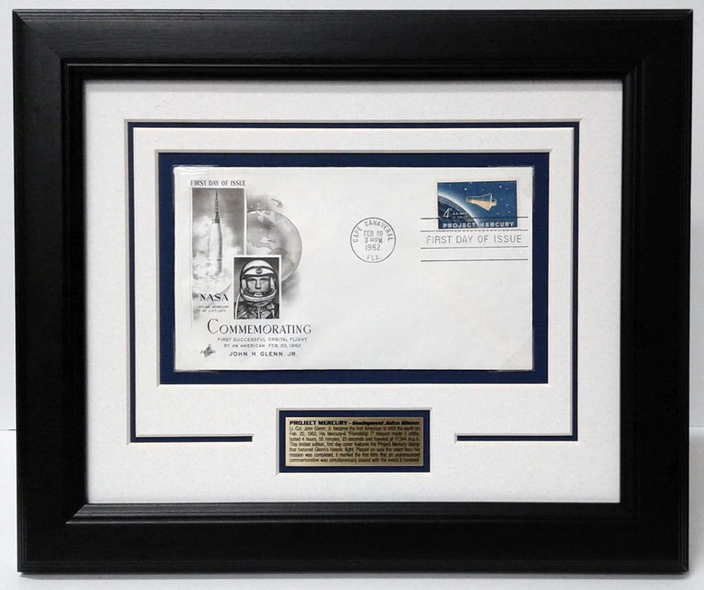 Project Mercury Framed First Day Cover | The Space Store