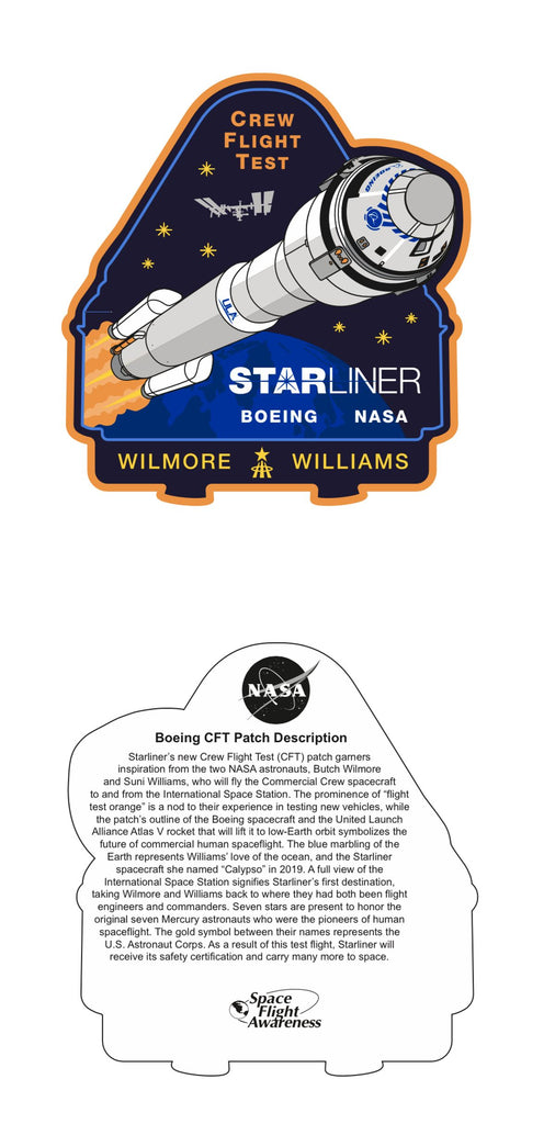 Boeing Crewed Flight Test 4" Sticker | The Space Store