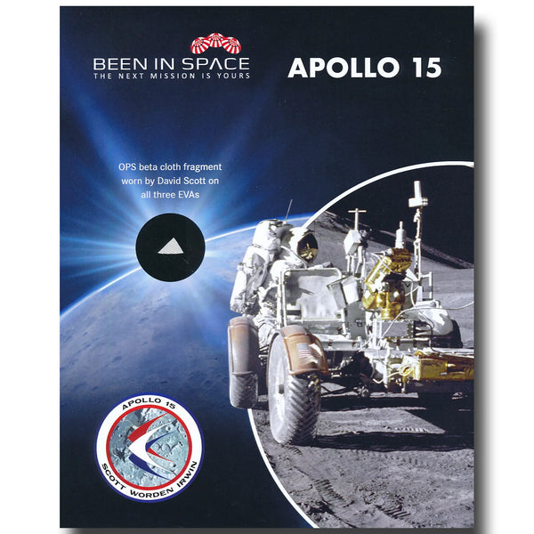 APOLLO 15 OPS BETA CLOTH FRAGMENT: LUNAR SURFACE+ ROVER + DEEP-SPACE ...