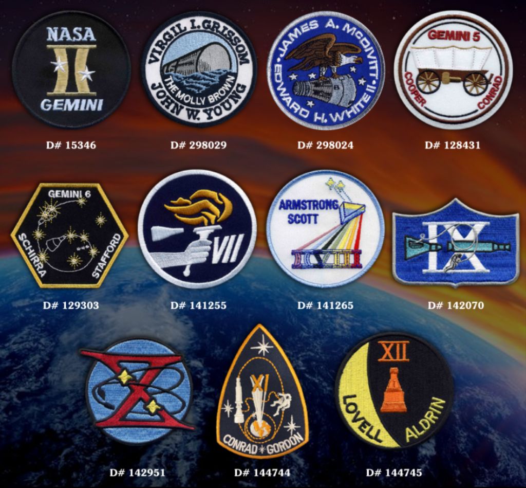 Gemini Missions Patch Set | The Space Store